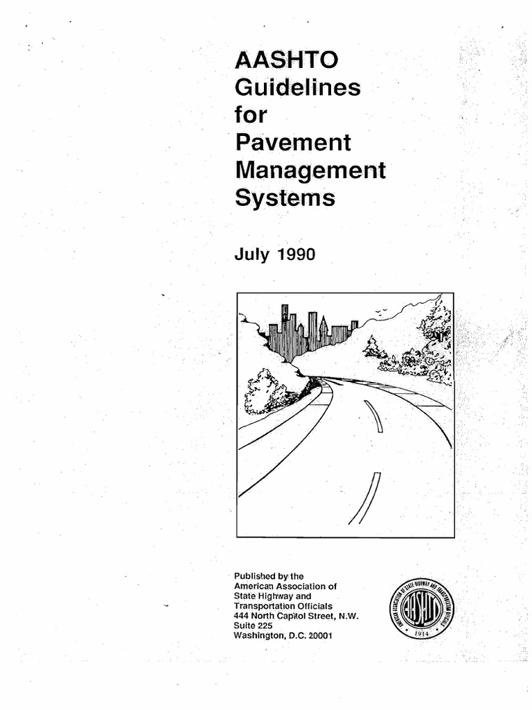 AASHTO Guidelines For Pavement Management Systems (1990) | PDF