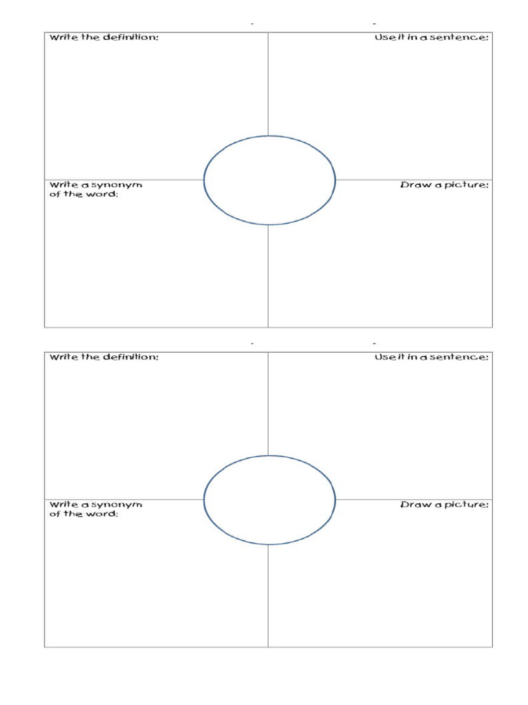 Vocabulary 4 Square | PDF