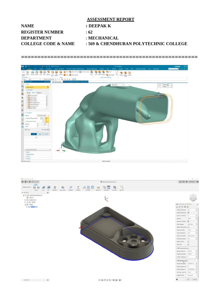 Deepak K's Mechanical Assessment Report | PDF