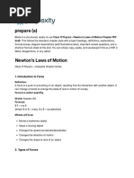 Class 11 Laws of Motion Formula Sheet | PDF | Force | Newton's Laws Of ...