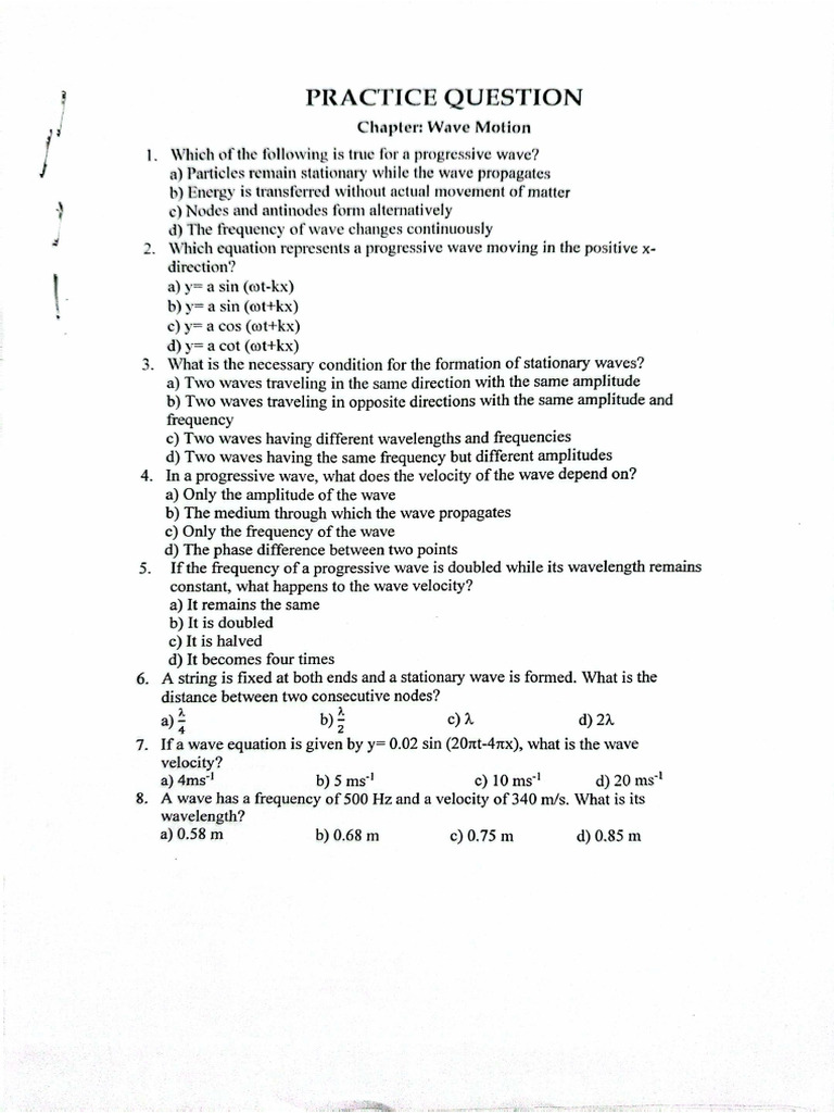 Practice Questions | PDF