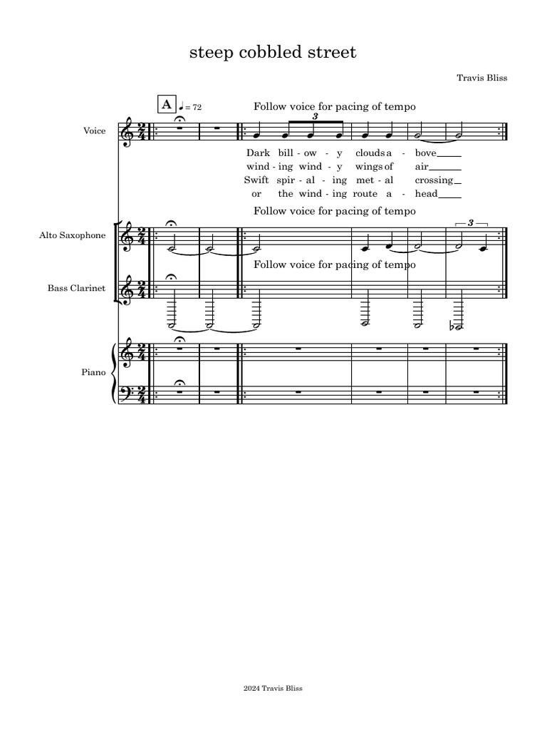 Steep Cobbled Street Music Score | PDF | Sound Production | Musicology