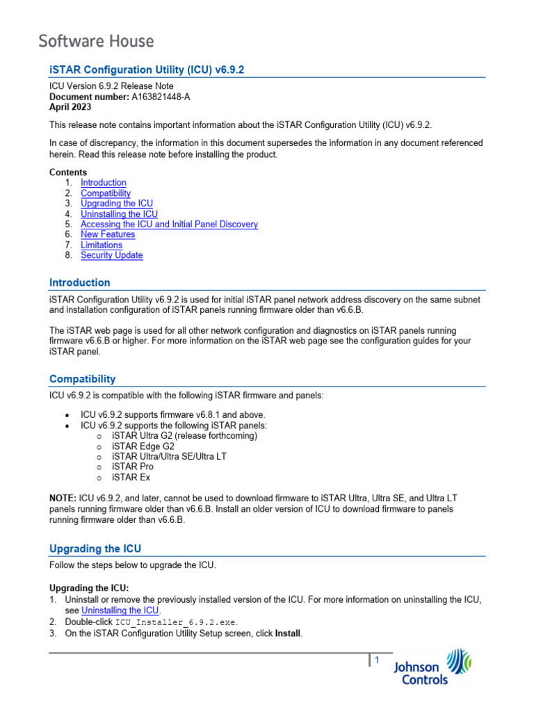 iSTAR Configuration Utility v6.9.2 Release | PDF | I Pv6 | Software