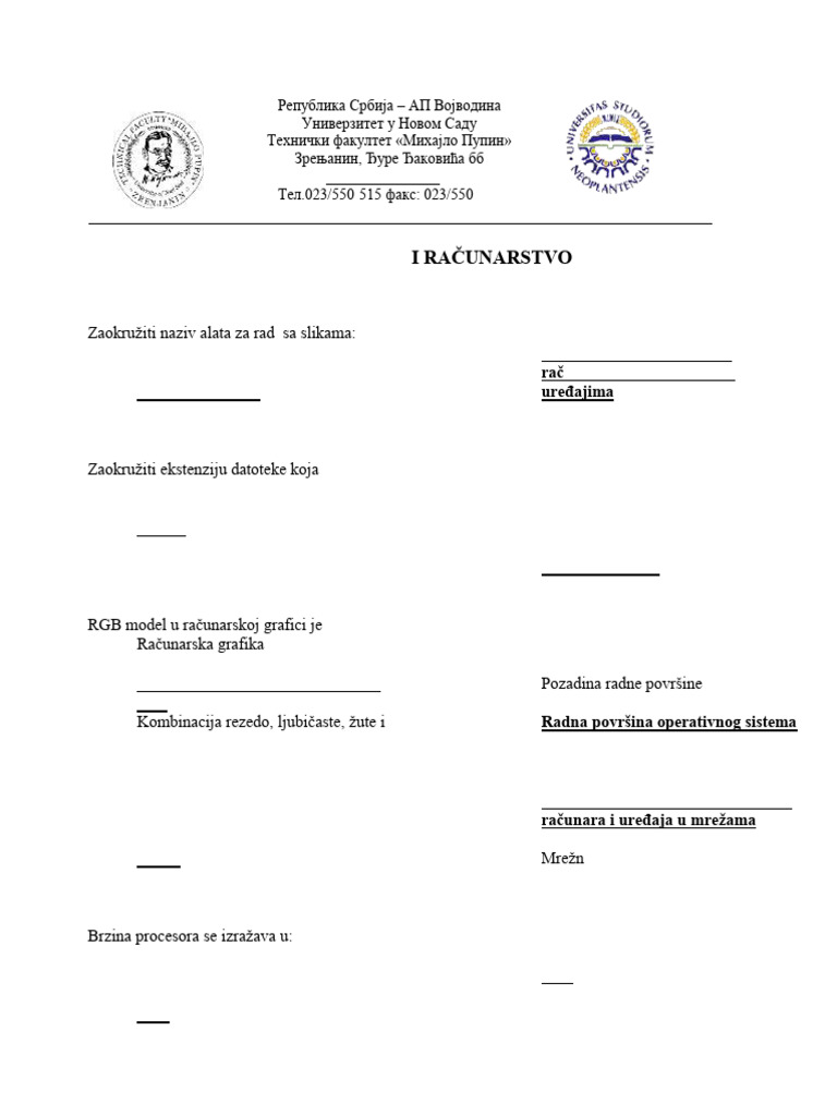 Prijemni Ispit - Racunarstvo I Informatika 2025-Resenja | PDF