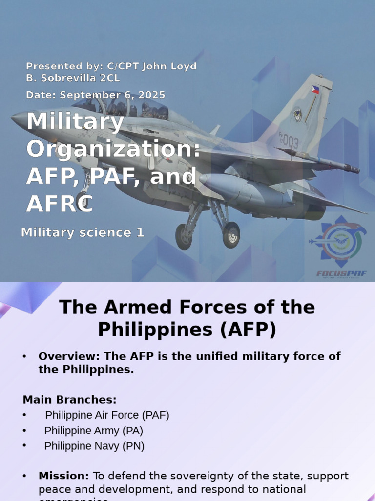 Military Organization ROTC Presentation | PDF