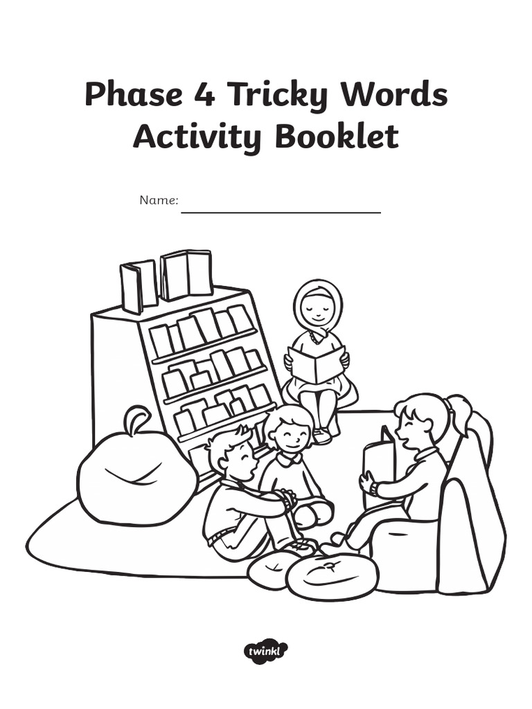 Phase 4 Tricky Words Activity Booklet | PDF