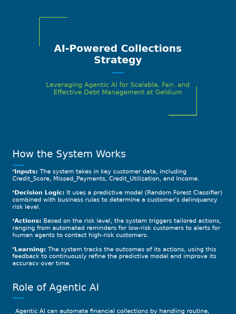 AI-Driven Fair Debt Management at Geldium | PDF