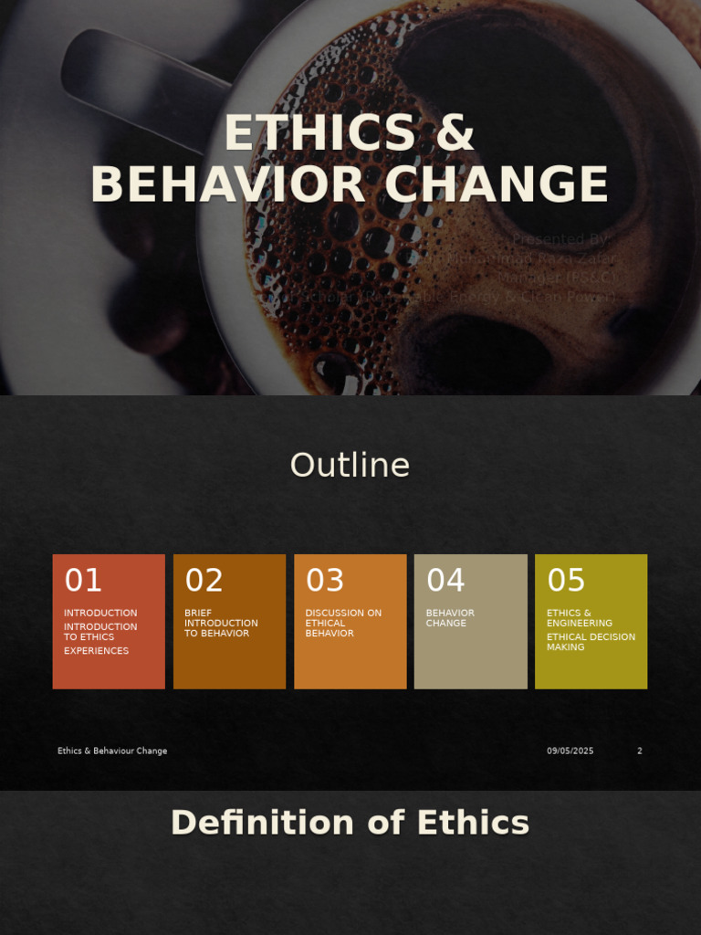 Ethics & Behavior Change | PDF | Morality | Value (Ethics)