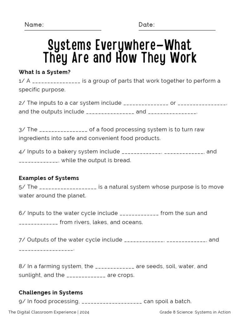 Understanding Systems in Action | PDF | Water Cycle | Water