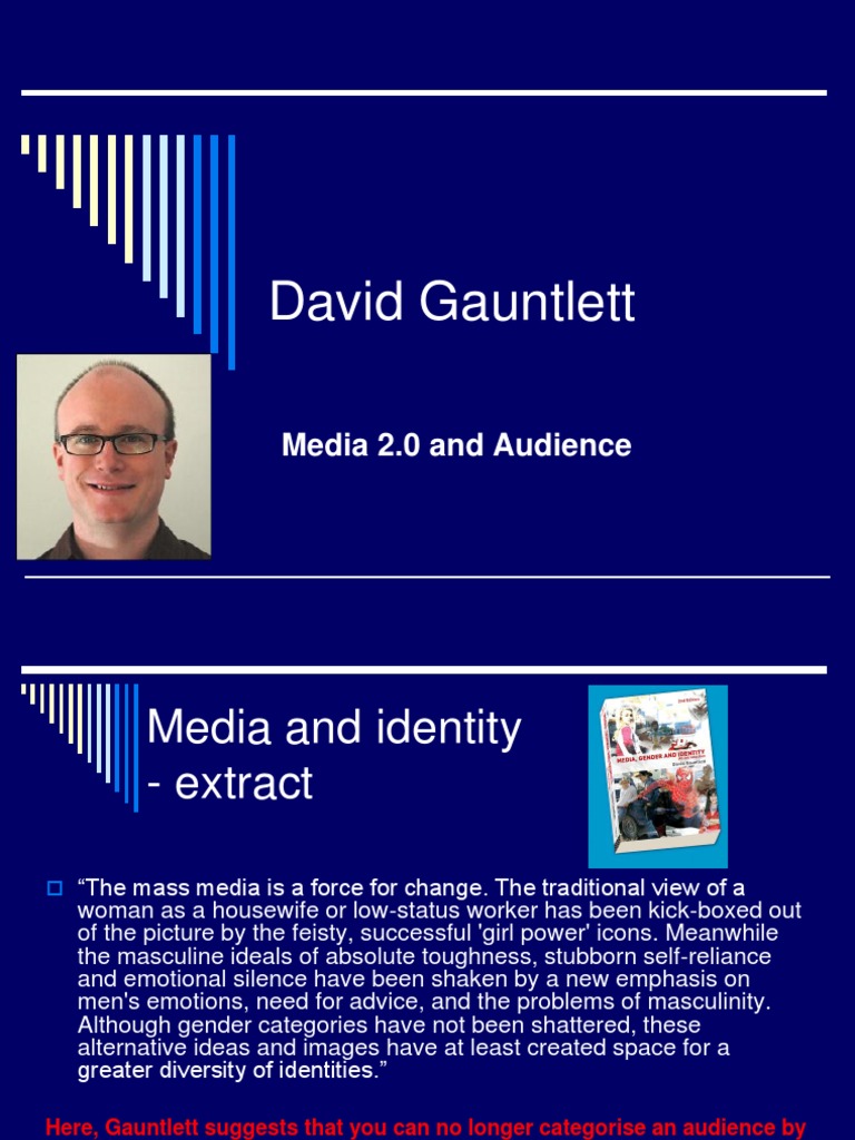 David Gauntlett | Mass Media | Gender Role