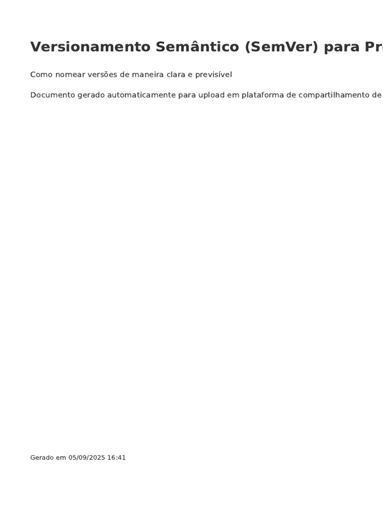 Guia Semver | PDF