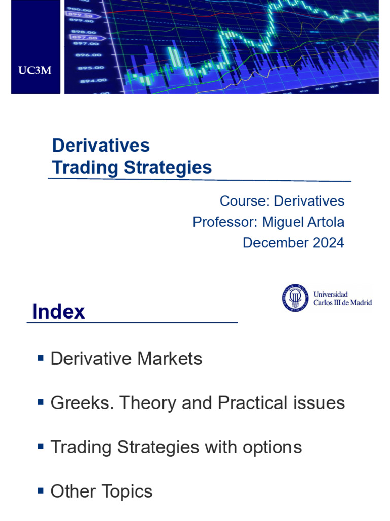 Derivatives Trading Strategies Course | PDF | Greeks (Finance) | Option ...