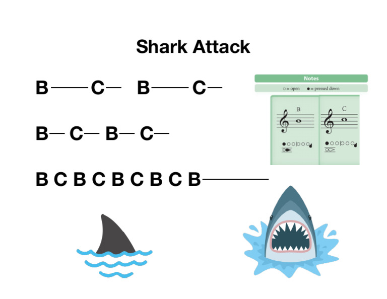 Shark Attack - Flute | PDF