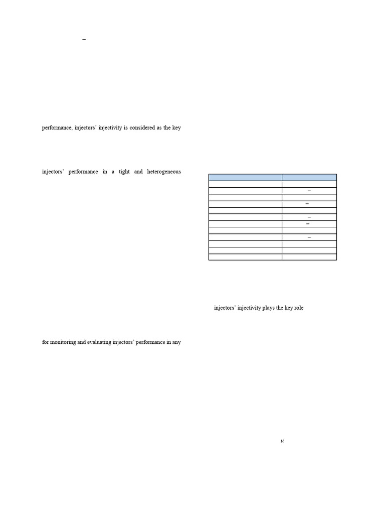 Injectivity Analysis in Waterflooded Reservoir | PDF | Petroleum ...