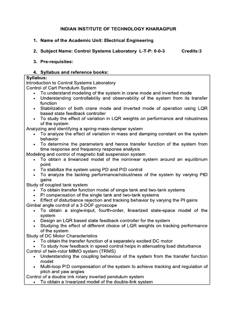 Control System Lab | PDF