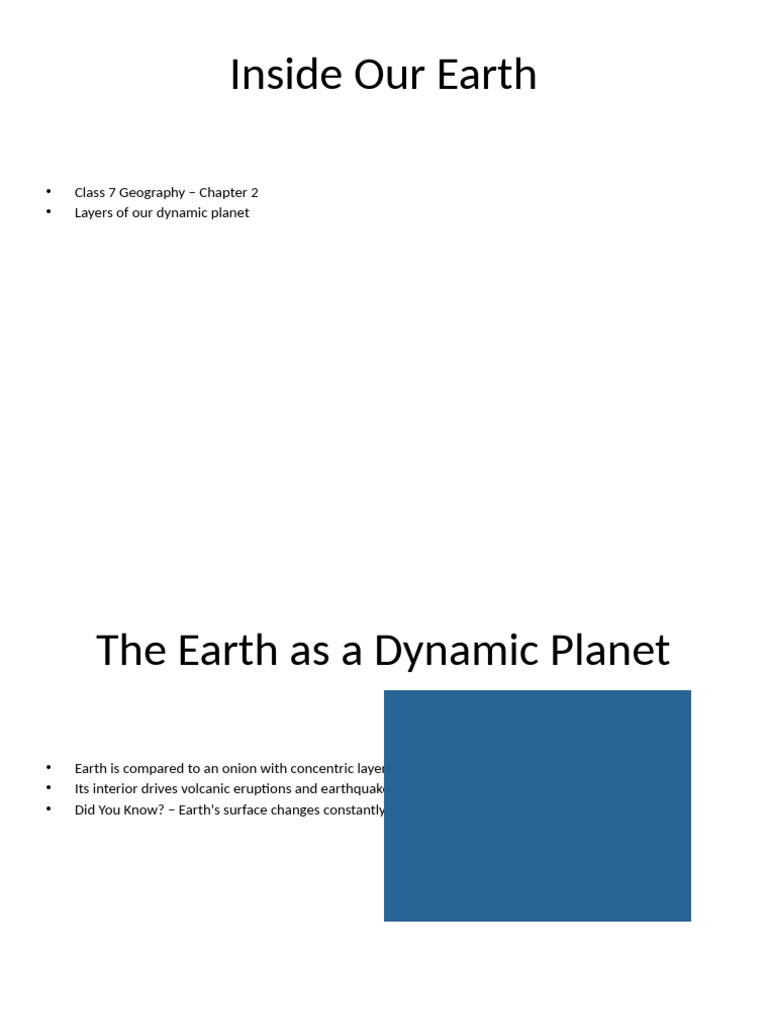 Inside Our Earth Class7 With Images | PDF