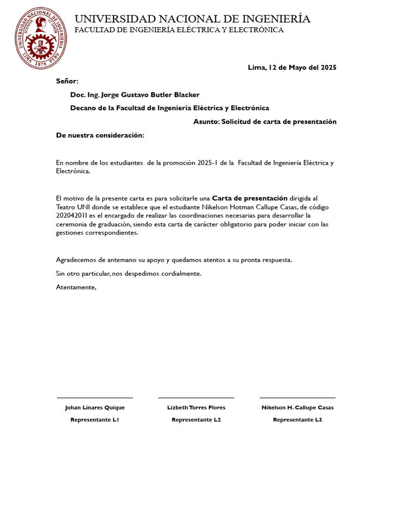 Carta Promoción | PDF