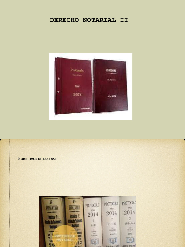 01 Presentacion Sobre El Protocolo Derecho Notarial | PDF