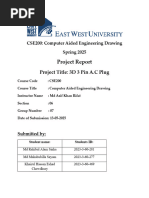 Nut and Bolt Design in AutoCAD 2D | PDF