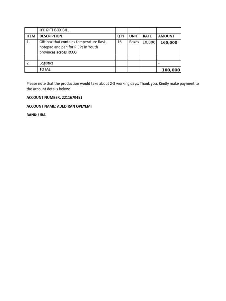 IYC GIFT BOX BILL P | PDF