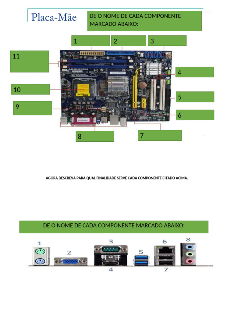 4º Exercicios Placa Mae Prof | PDF
