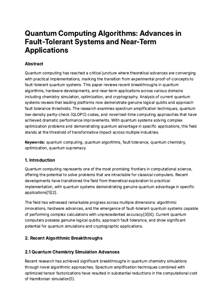 Quantum Computing | PDF | Quantum Computing | Computing