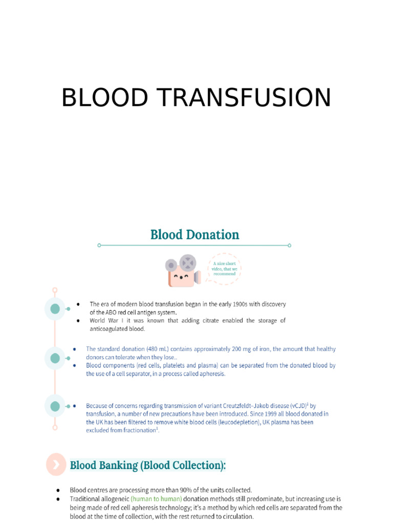 Blood Transfusion | PDF