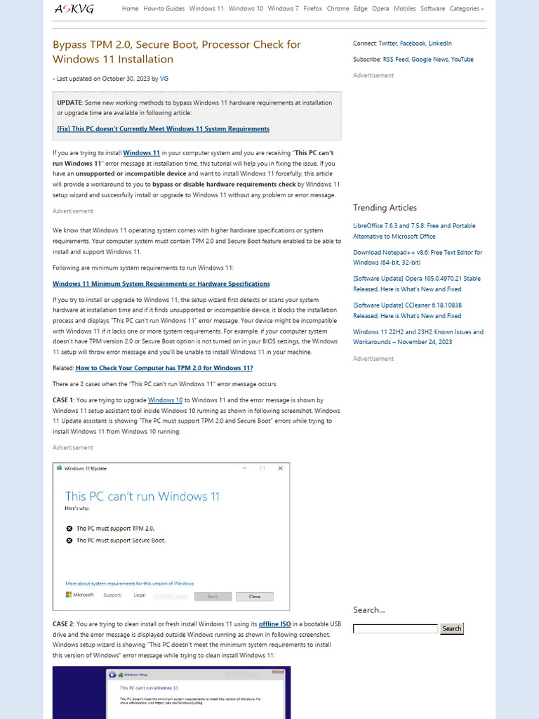 Bypass Windows 11 Installation Errors | PDF | Windows Registry ...