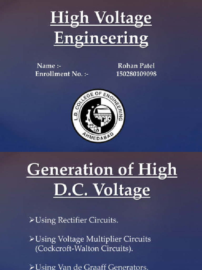 Generation of Hvdc | PDF