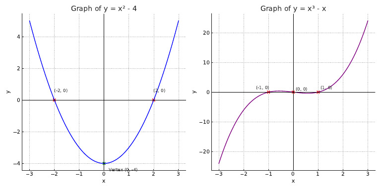 Graphs of Quadratic and Cubic Functions | PDF