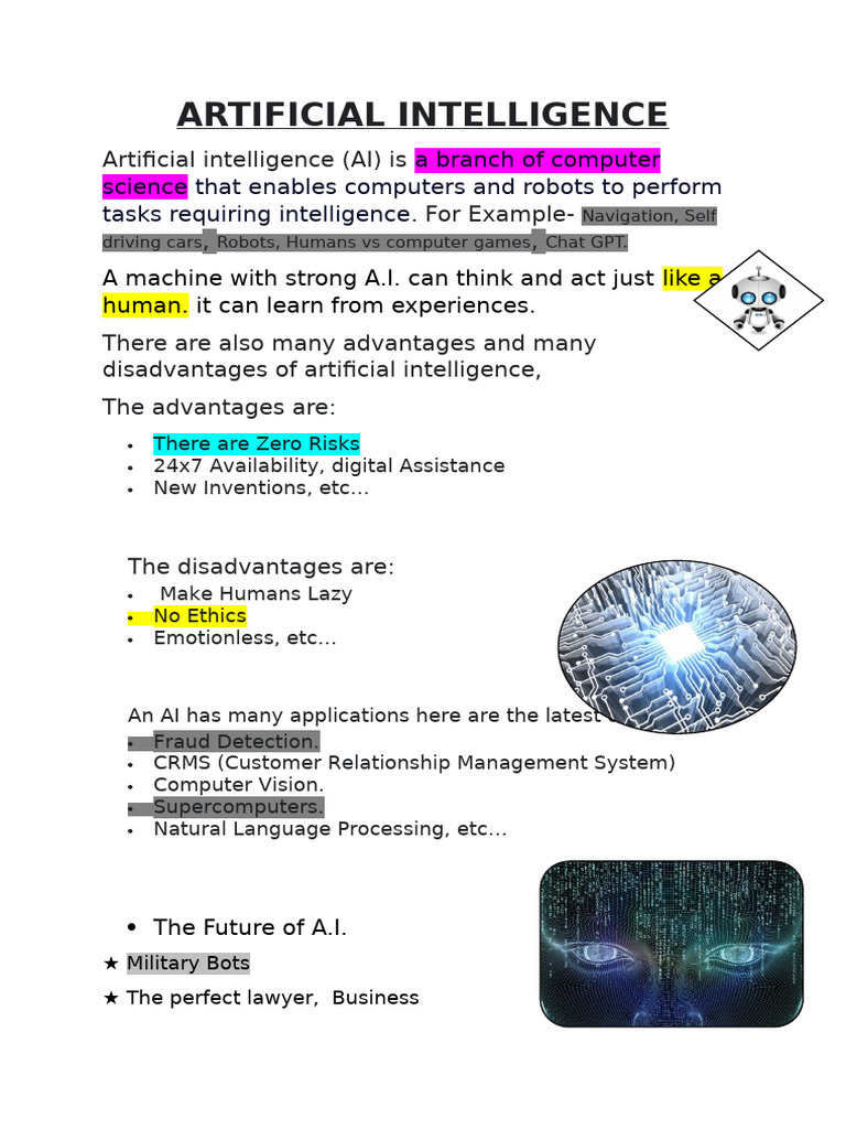Artificial Intelligence Pdf