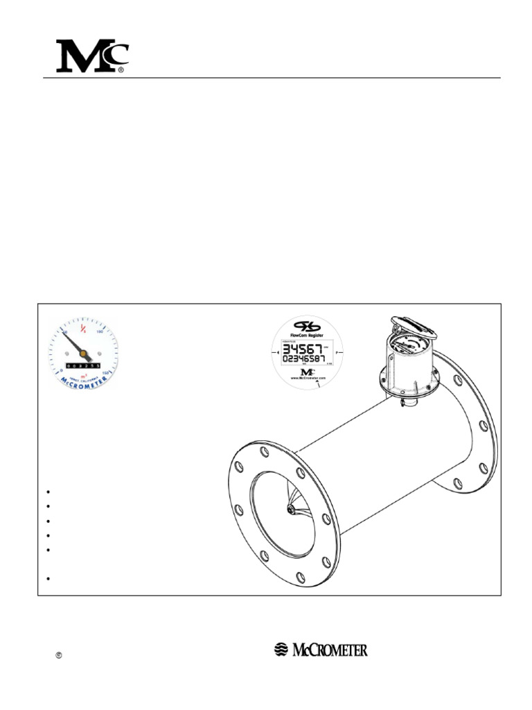 Ficha Tecnica McCrometer ML | PDF | Riego