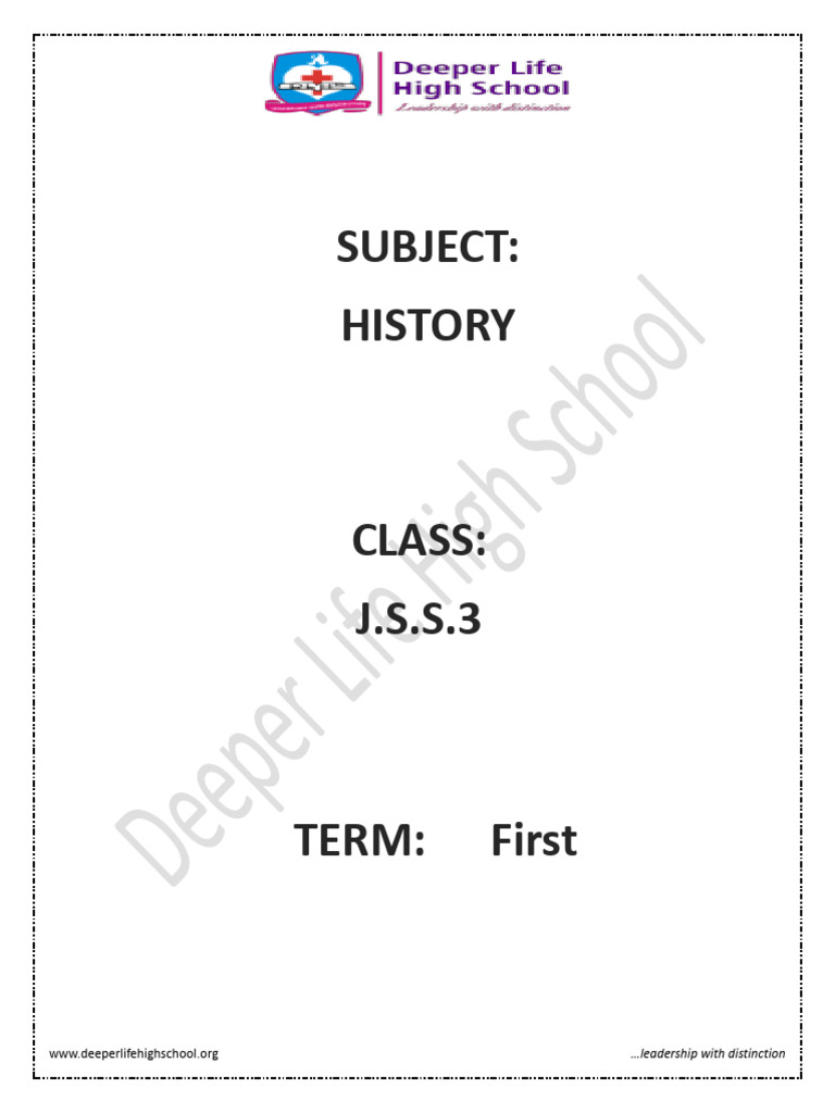 Js 3 History 1st Term E-Notes 2023 | PDF