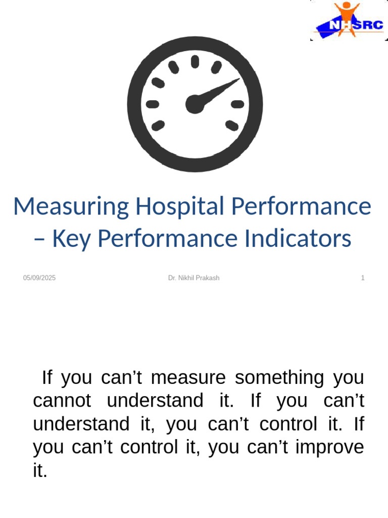 Hospital Performance KPIs Explained | PDF | Surgery | Maternal Death