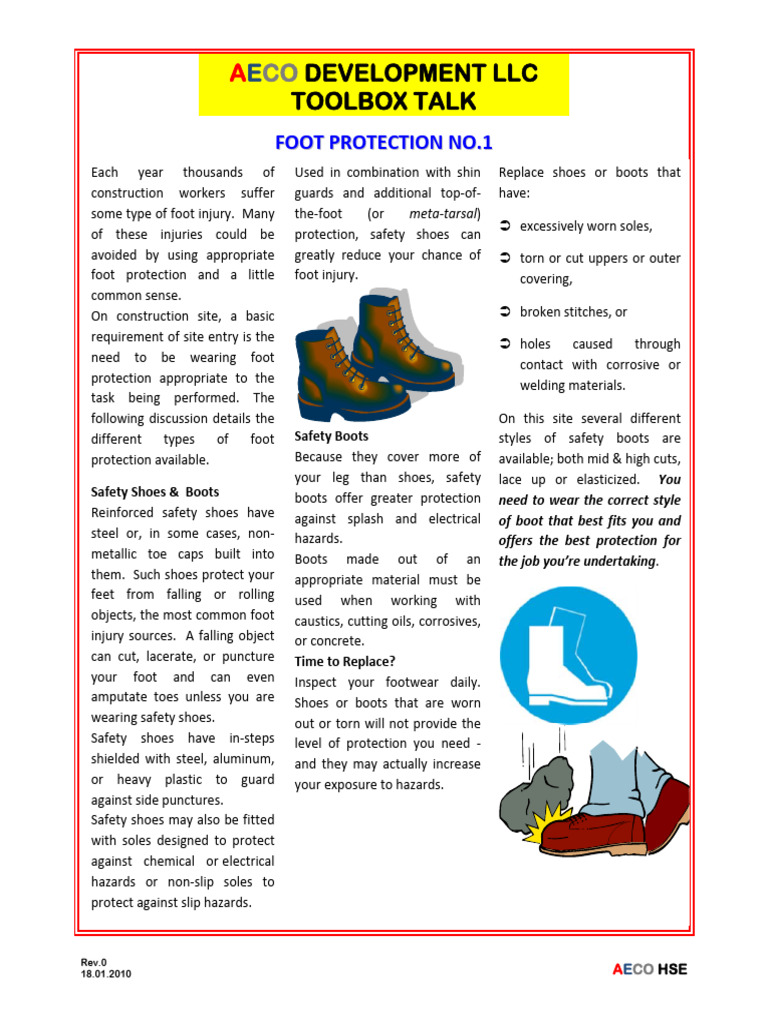 Essential Foot Protection for Workers | PDF | Boot | Shoe