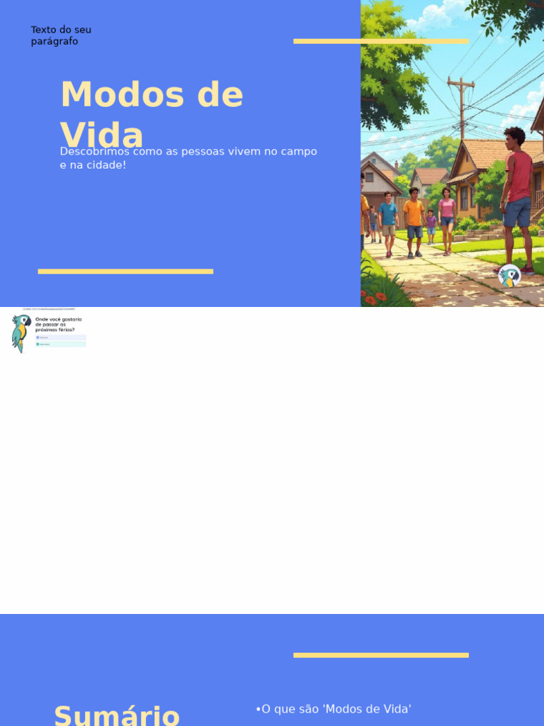Modos de Vida | PDF | Cidade | Vida
