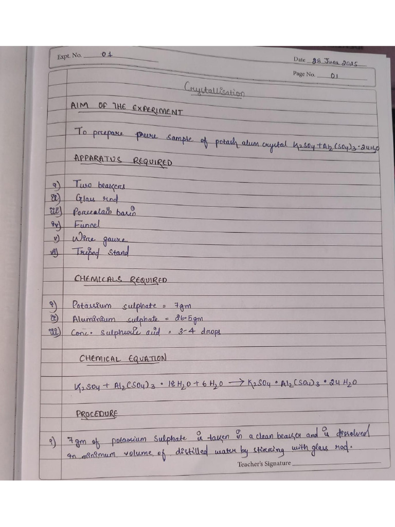 Chem Practical | PDF