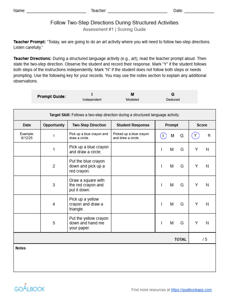 Progress+Monitoring+Assessments_+Follow+Two-Step+Directions+During ...