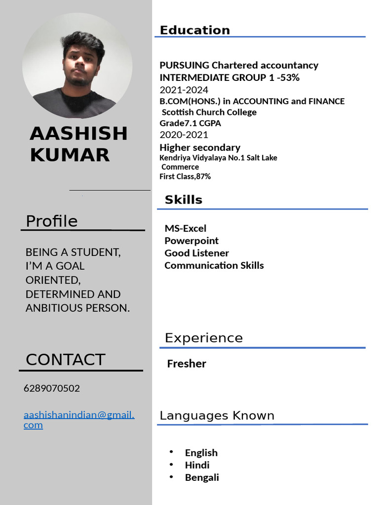 Aashish CV | PDF