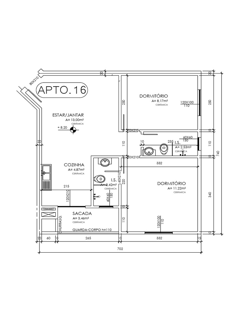 Planta Apto 16 Ravena | PDF