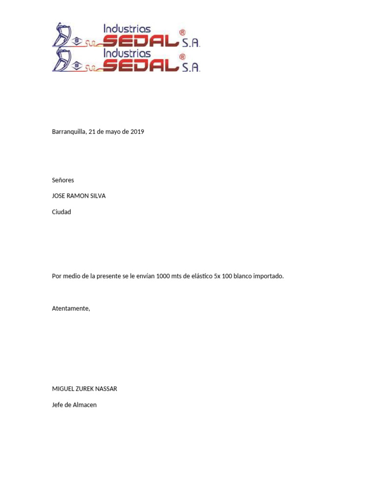 Cartas de Devolucion | PDF