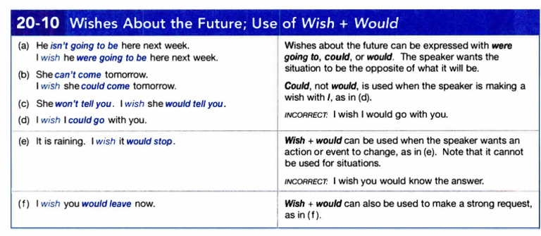 Wishes About The Future Use of Wish+ Would | PDF