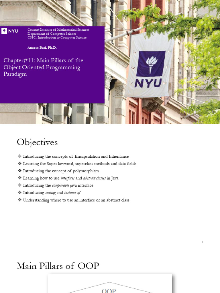 Ch11 - Main Pillars of The Object Oriented Programming | PDF | Inheritance (Object Oriented ...