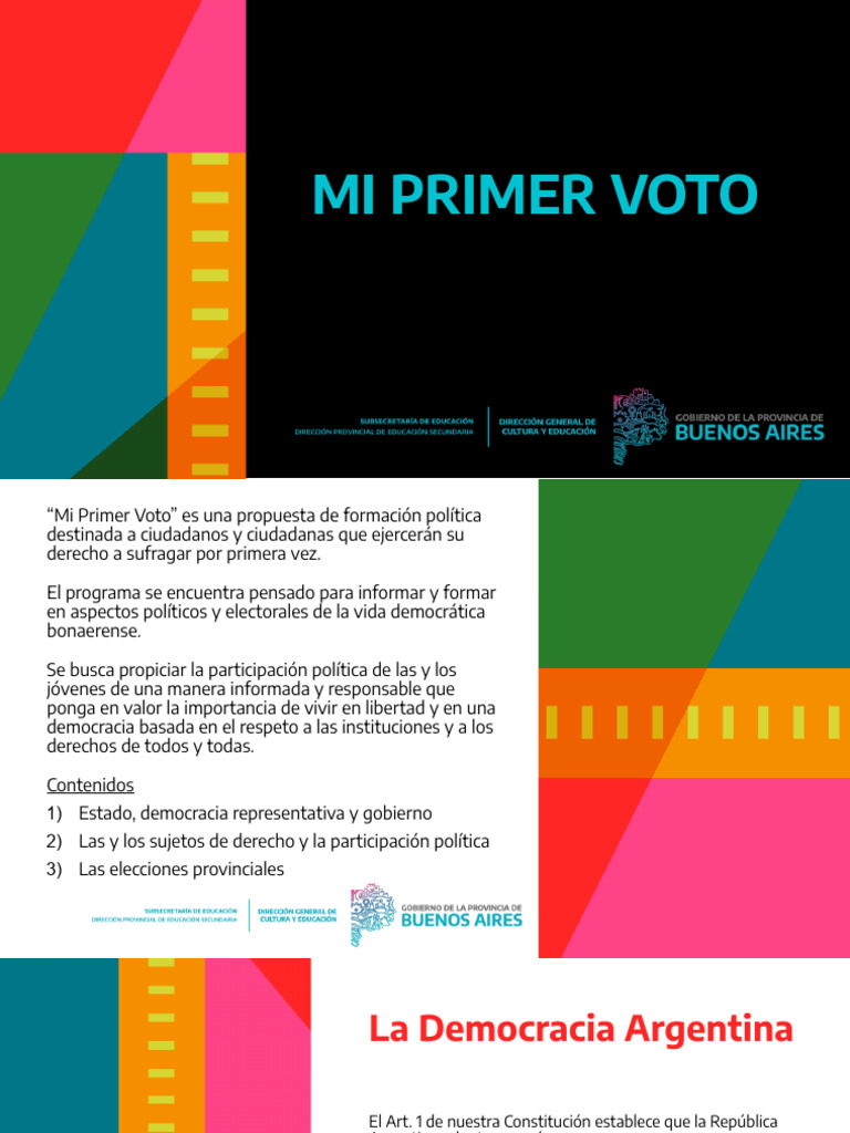 MI PRIMER VOTO - Moreno | PDF | Votación | Democracia