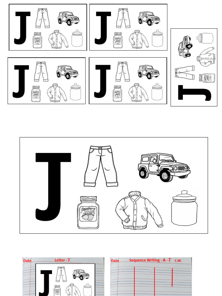 English Notebook Letter - J | PDF