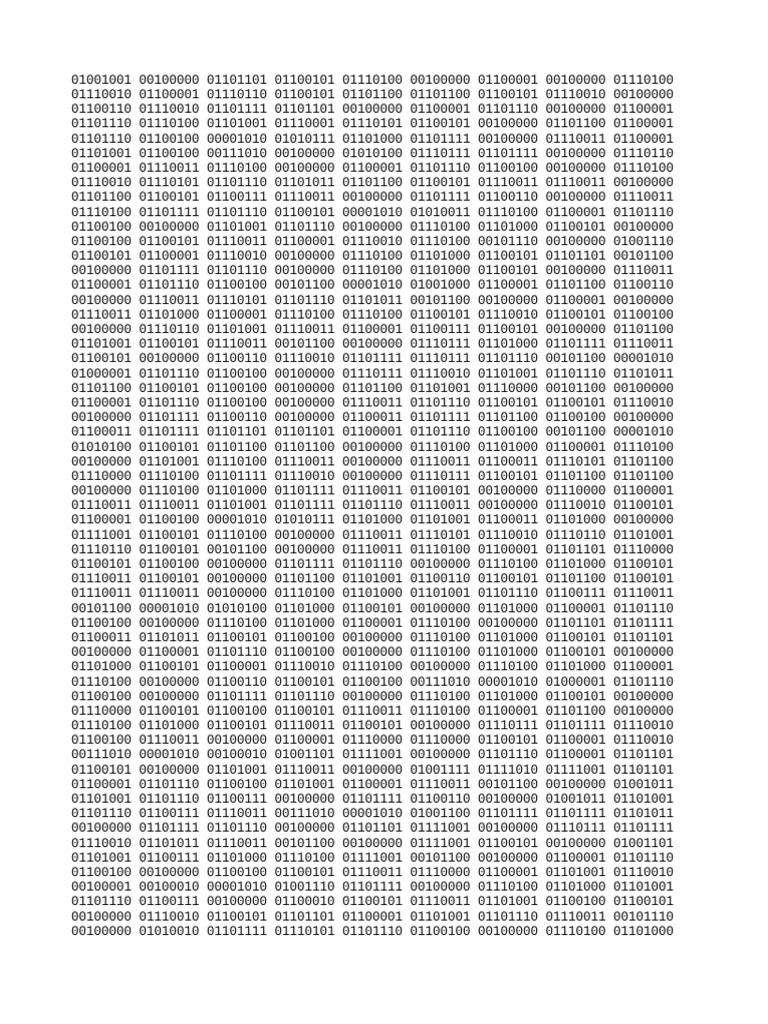 Ozymandias (In Binary) | PDF