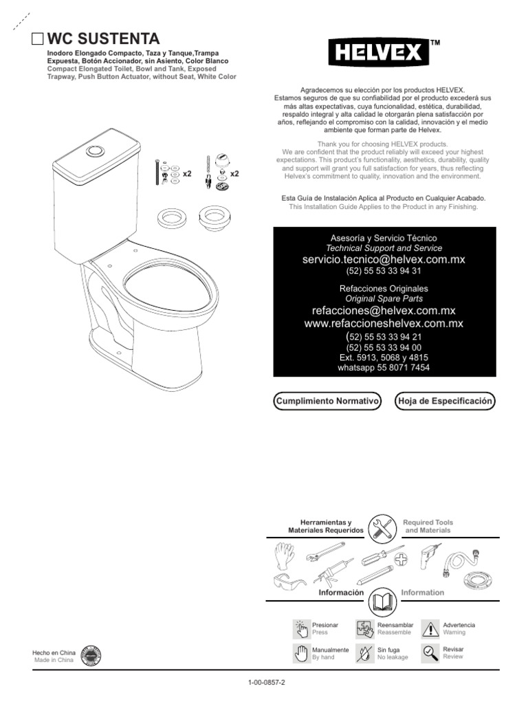 Manual de Instalación WC Sustenta | PDF