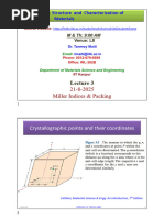 HCP Structure and Miller Indices | PDF | Crystal Structure | Geometry