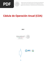 Guía para la Cédula de Operación Anual | PDF | Contaminación ...