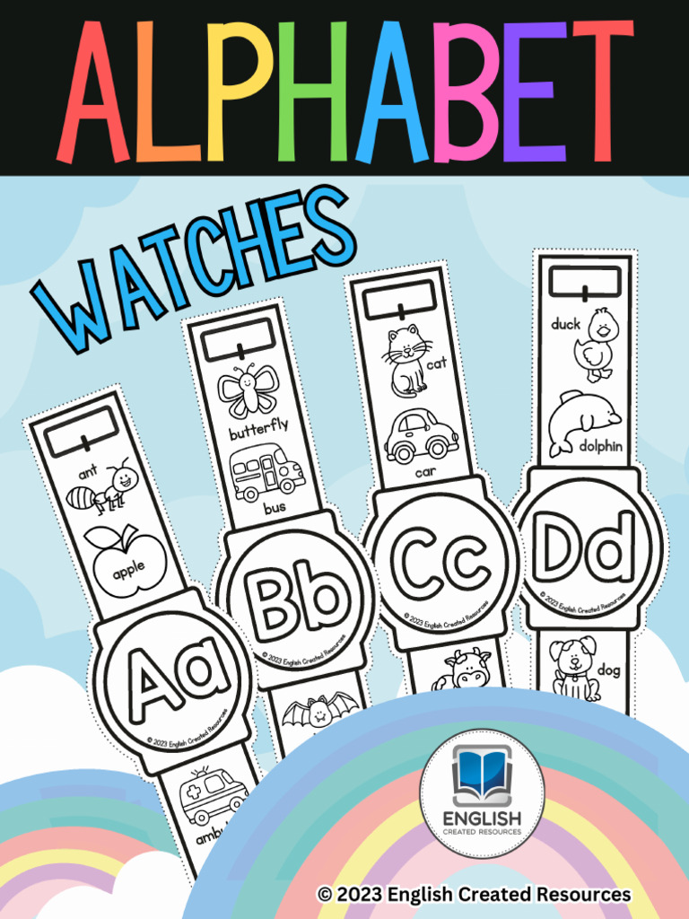 Alphabet Watches Copyright 2023 English Created Resources | PDF